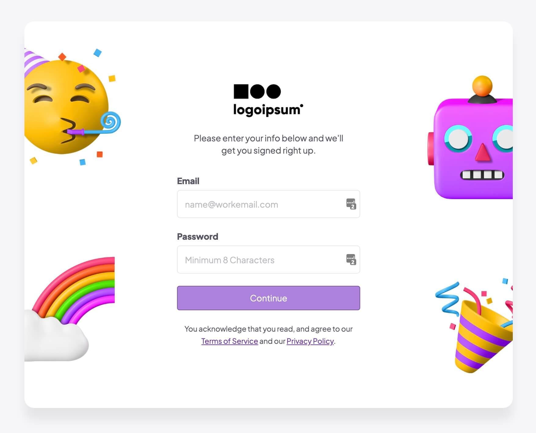Individual Signup | Free Webflow Component